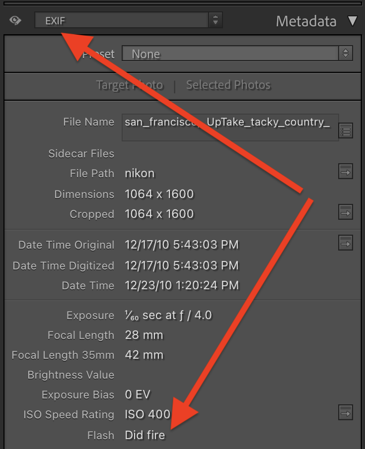 Flash state in metadata shows wrong - Adobe Product Community - 13598056