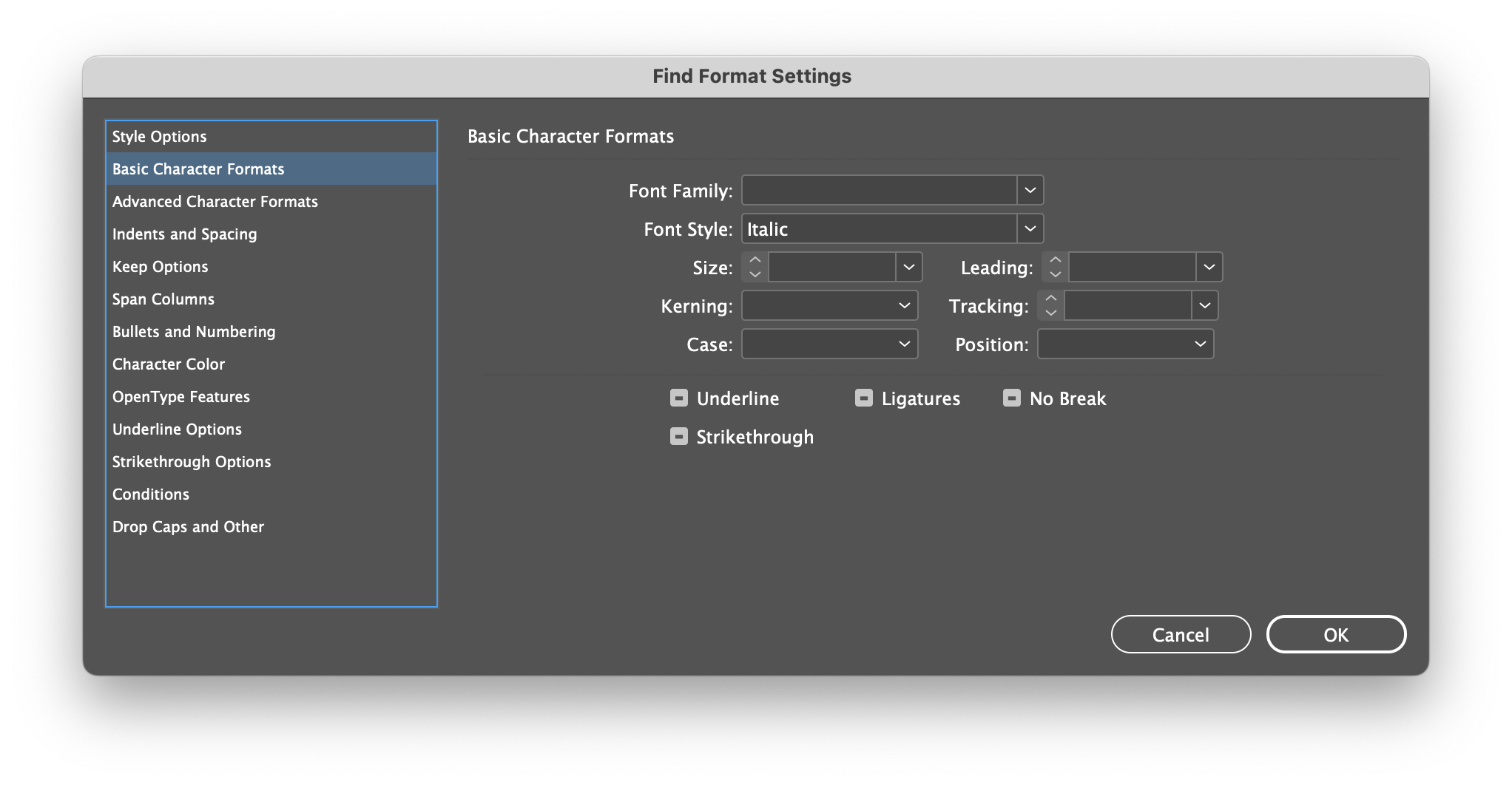 Solved: InDesign Italic words issue - Adobe Support Community - 13601388