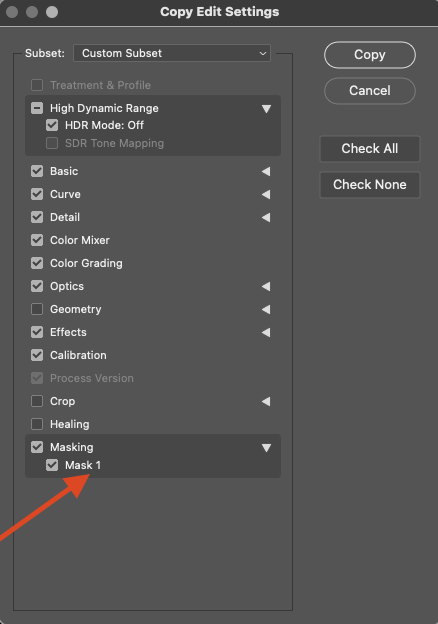 Solved: Allow copying the settings from one mask type to a... - Adobe Product Community - 13604943