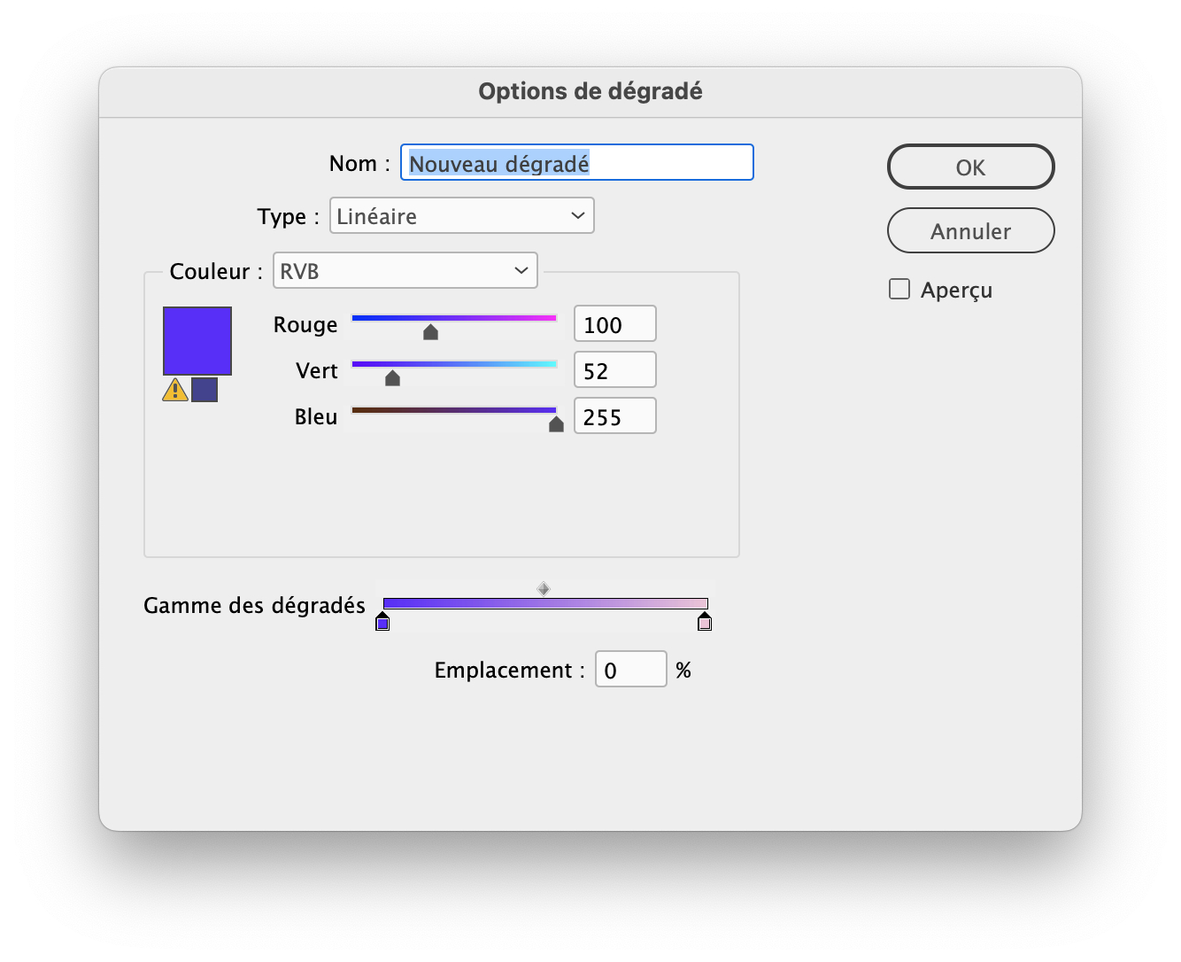 Problème colorimétrique de dégradés dans InDesign - Adobe Product ...