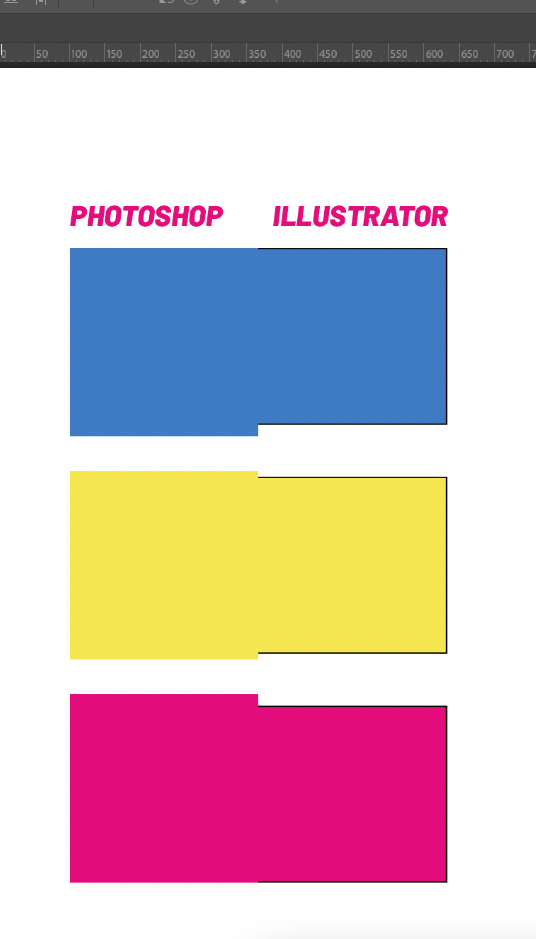 Solved: Different colors between Illustrator and Photoshop - Adobe ...
