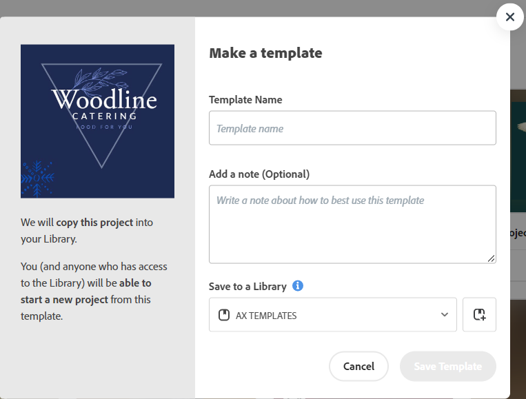 How to create template from project - Adobe Product Community - 13611478