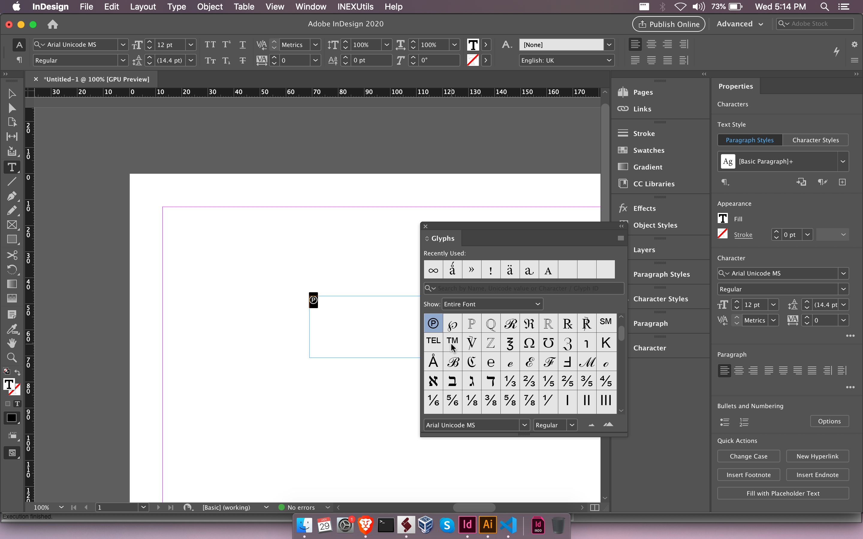 Solved: Indesign cannot show the sound recording symbol ℗ - Adobe ...