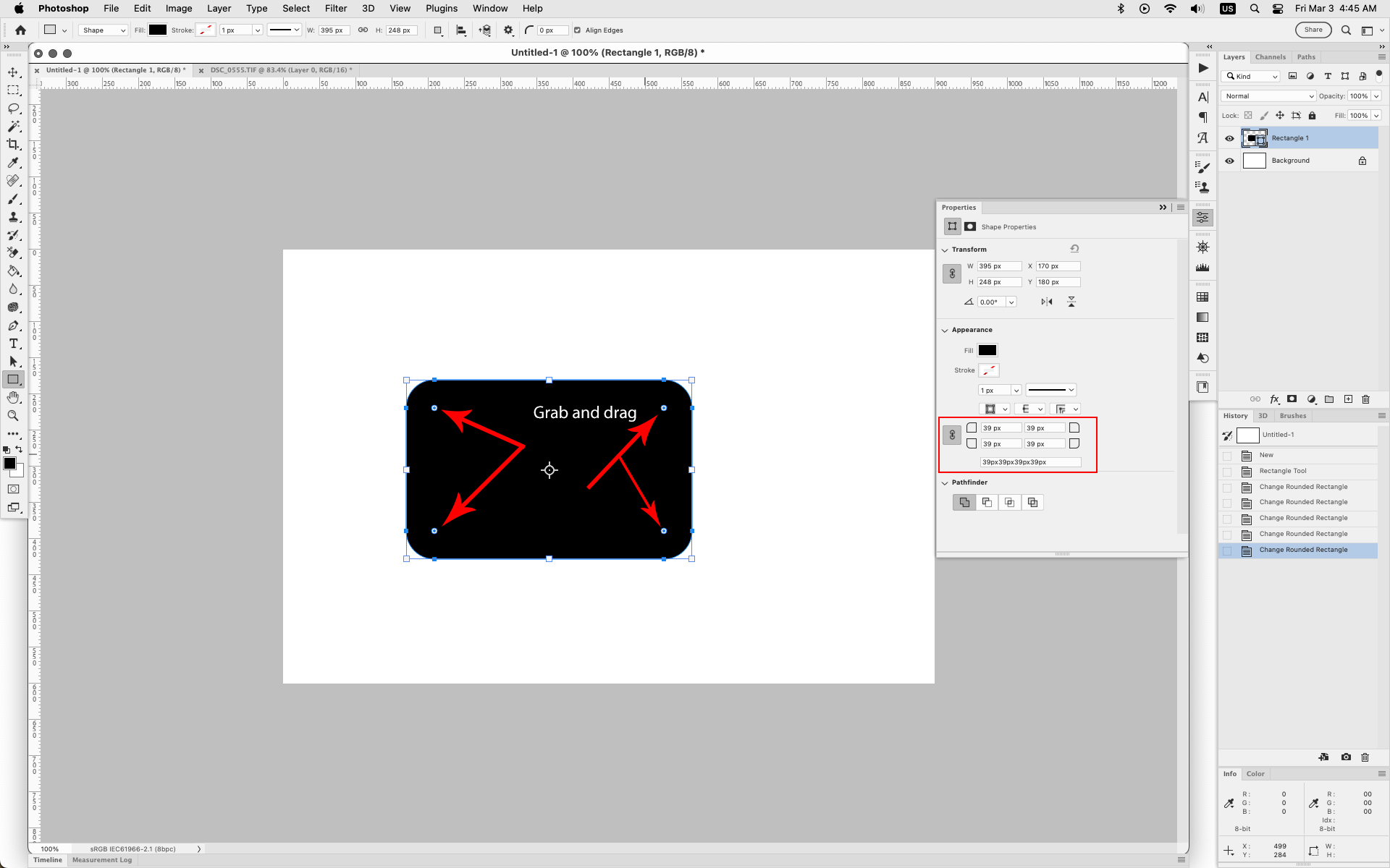 Solved: Roundness rectangle bug Cannot change roundness co... - Adobe ...