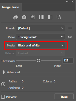 Solved: Black and White "Trace Image" no longer available ... - Adobe ...