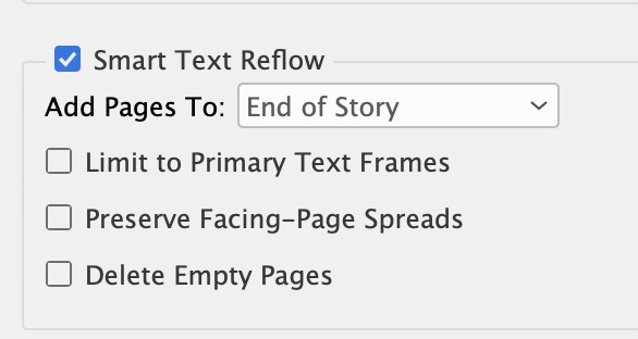 Solved: Smart Text Reflow Correct Settings in Dialog Box f... - Adobe ...