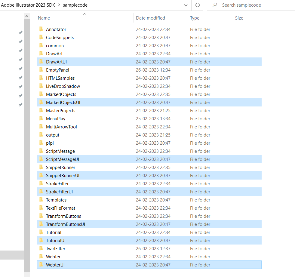 Adobe Illustrator 2023 : SDK Sample code UI Panels... - Adobe Product Community - 13630231