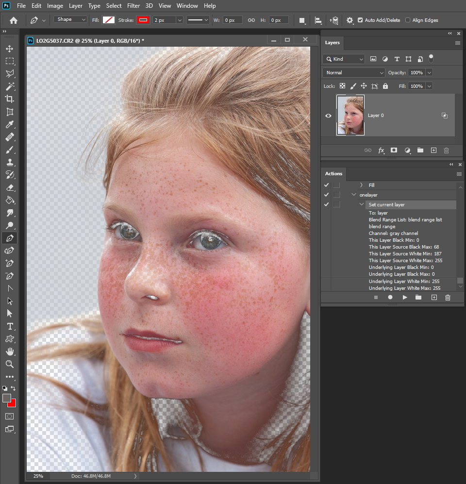 Blend if action - Adobe Product Community - 10889261