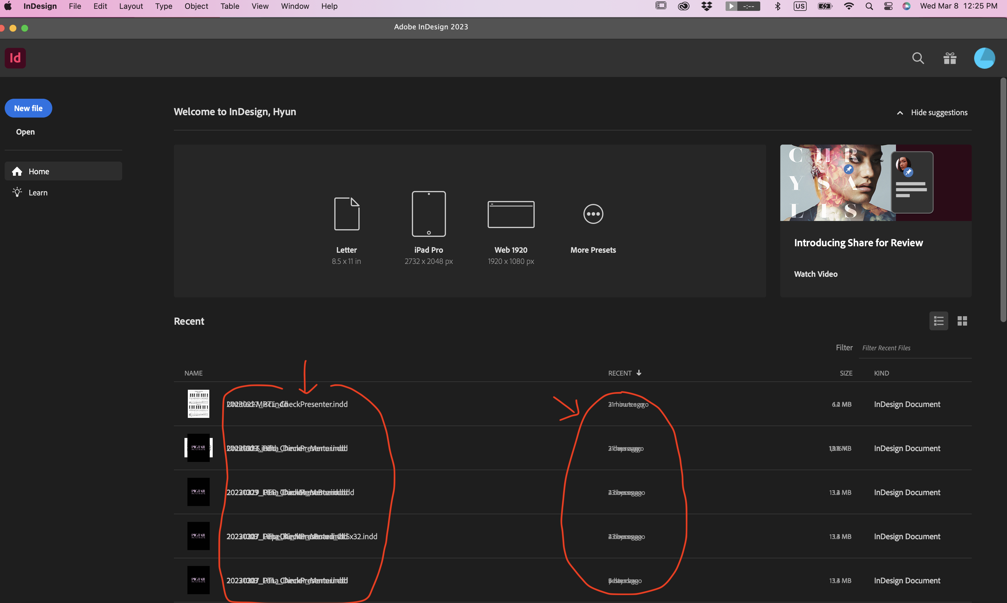 Indesign 2023 welcome screen/panel file name displ... - Adobe Community ...