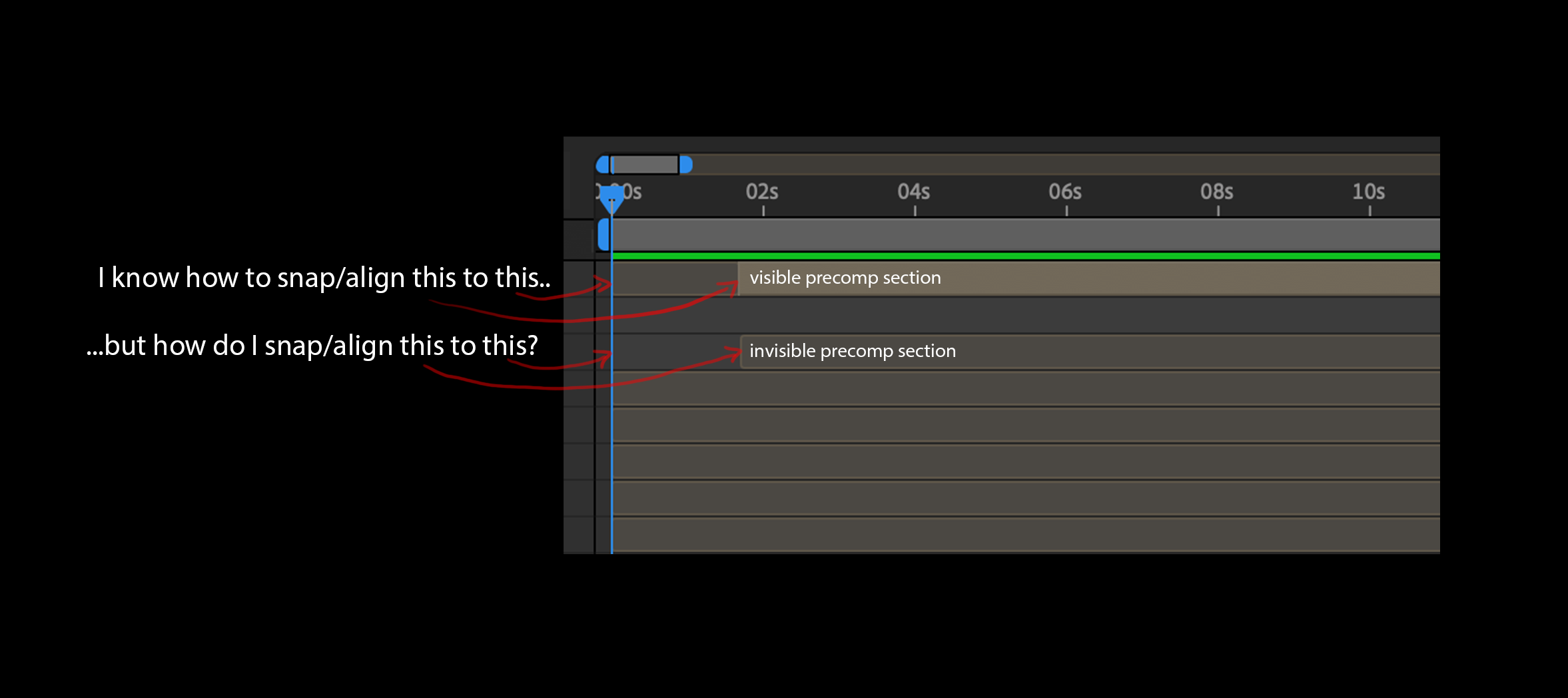 Is there a shortcut to align beginning of pre comp... - Adobe Community ...