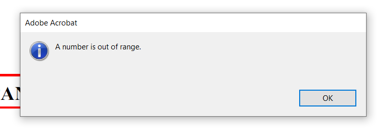 Redaction throws "A number is out of range" - Adobe Product Community ...