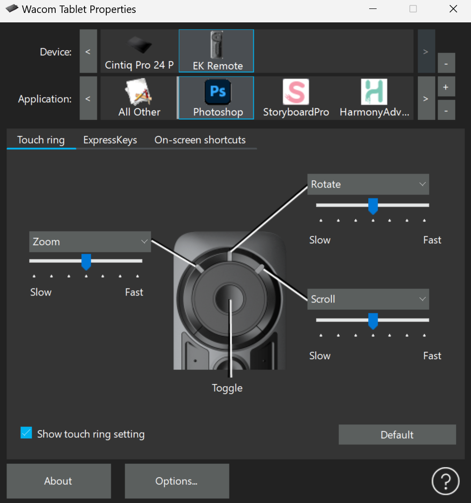 Color Picker and Wacom Ek Remote Touch Ring - Adobe Product Community ...
