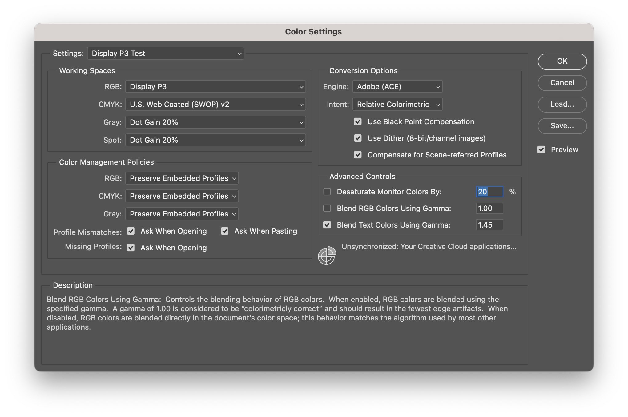 Solved: No Profile Mismatch between "image P3" vs "Display... - Adobe Community - 13651734