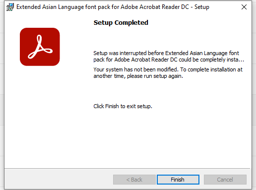 Solved: Cannot install Asian language pack for Acrobat Pro - Adobe ...