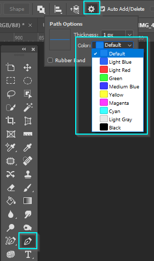 Pen Tool Selection Color - Adobe Community - 13654181