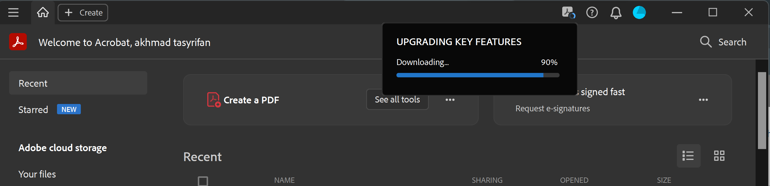 Solved: upgrading key features always stuck in 90% - Adobe Product ...