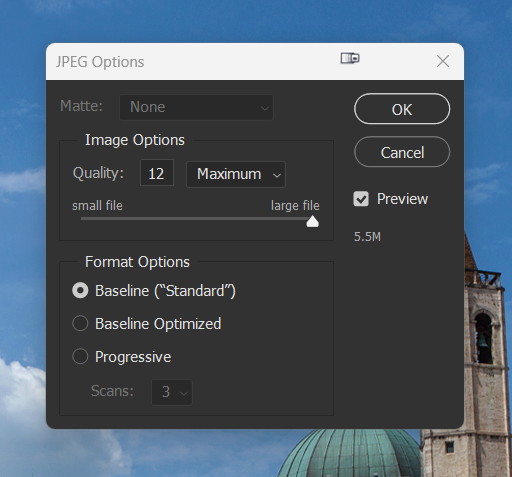 Solved: JPEG Options - Adobe Product Community - 13658242