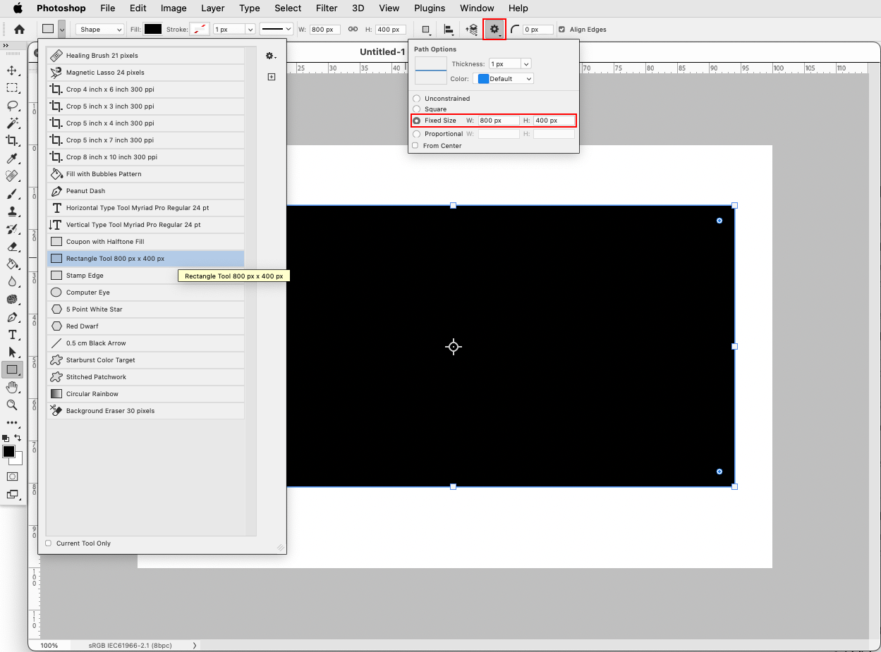 How do I save a custom shape as a tool preset whil... - Adobe Product ...