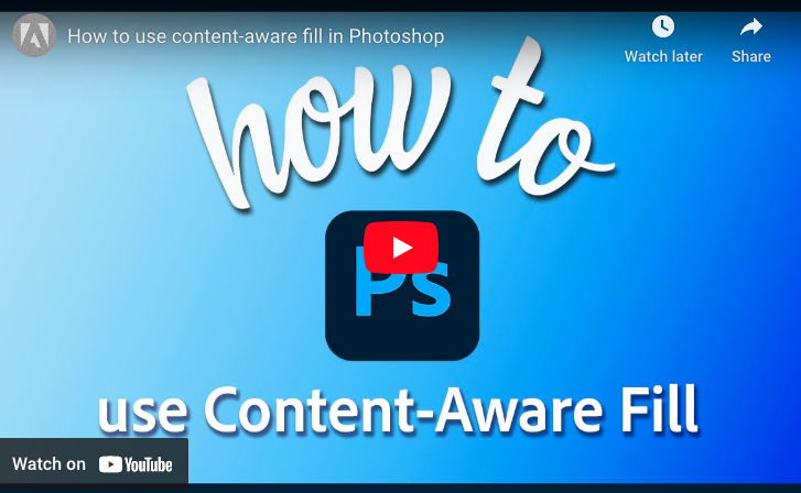 🔎 Quick Tip : How to use content aware fill in P... - Adobe Community ...