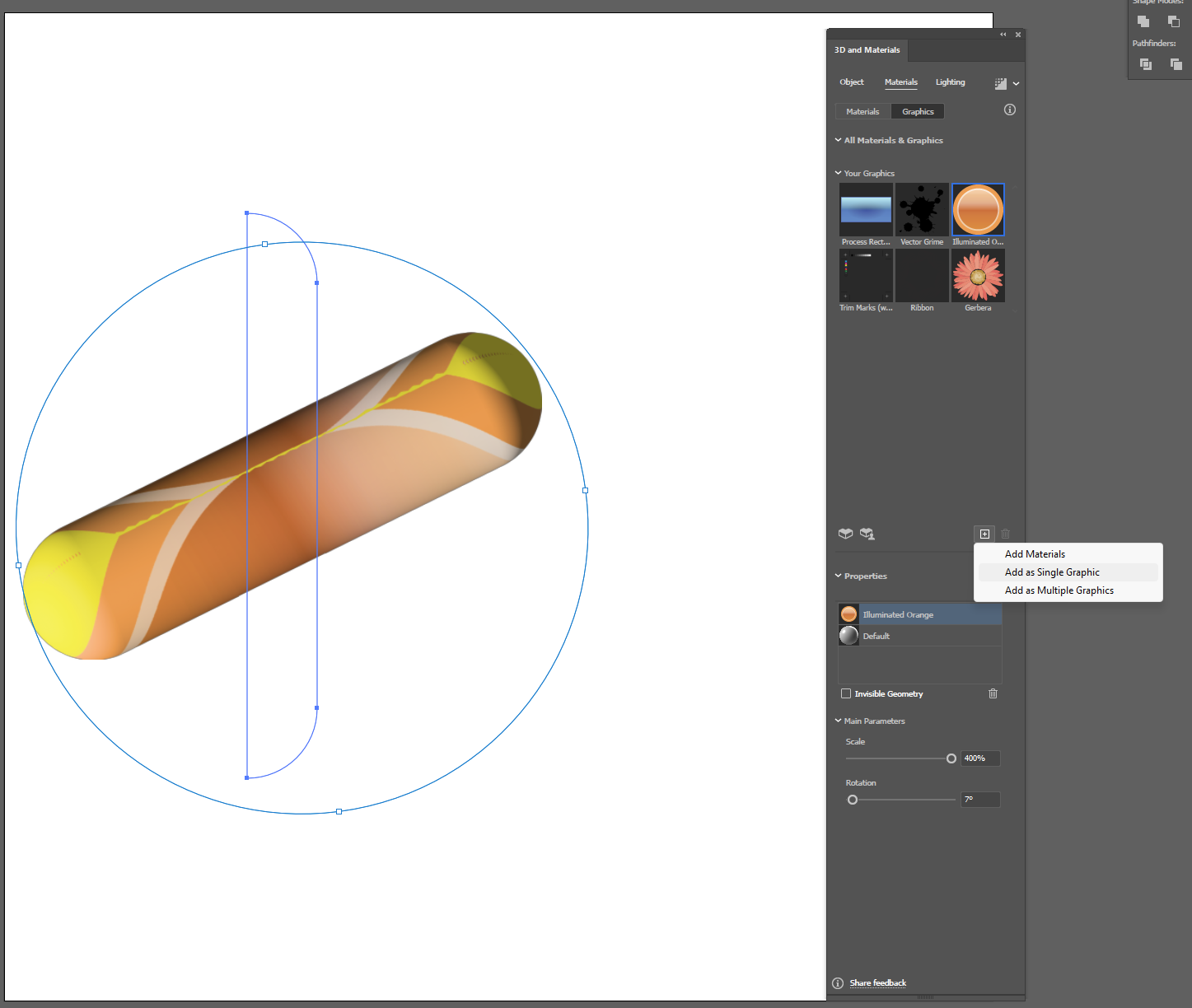 Solved: create 3D object with line graphic 360 degree - Adobe Product Community - 13675458