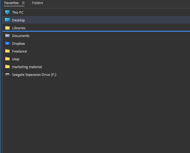 Can I reorder the folders in Folders view on Bridg... - Adobe Community - 13677720