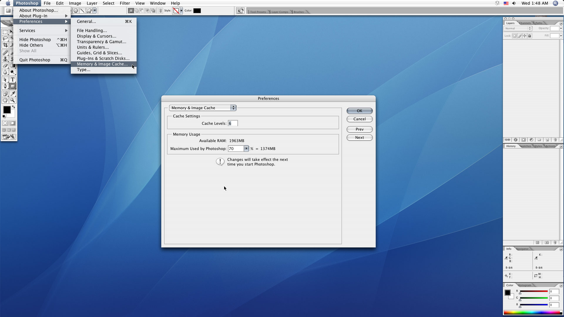 Preferences drop down menu under "edit" - Adobe Community - 13687380