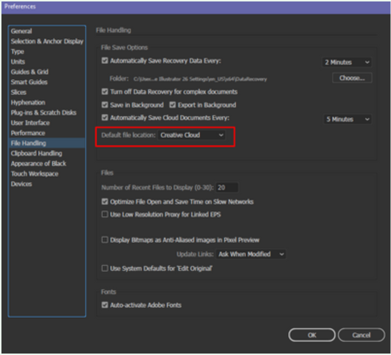 Solved: Illustrator Saving as default gone from preference... - Adobe ...