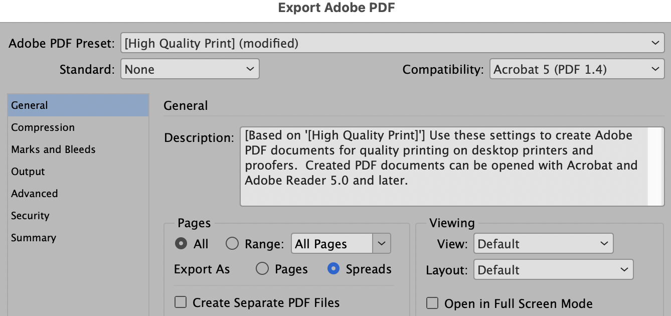 Exporting InDesign pages to PDF -- only first page... - Adobe Product Community - 13690006