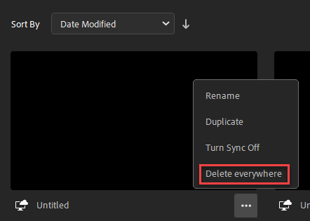 How to delete projects in Premiere Rush? - Adobe Product Community - 13690736