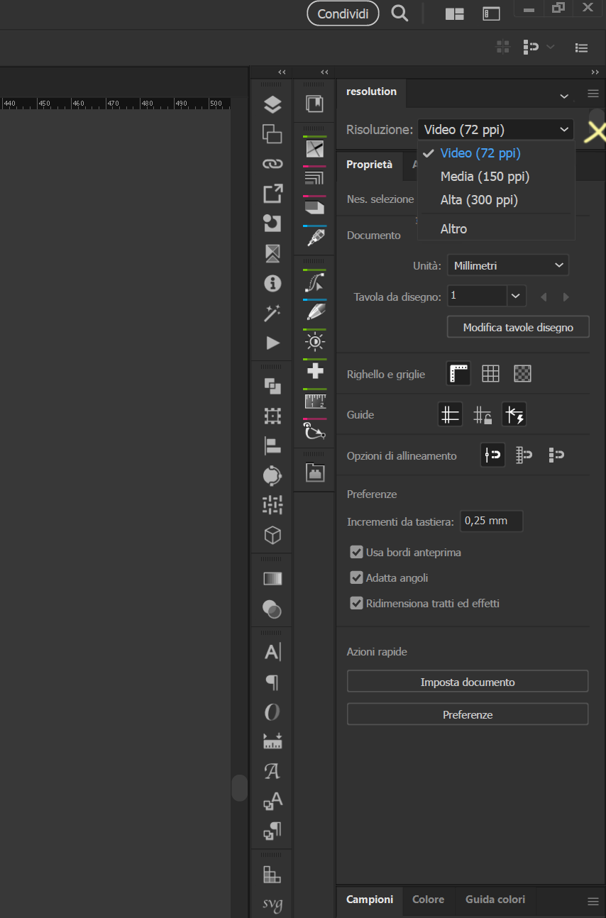 Solved: settings raster effects value visible main screen - Adobe ...