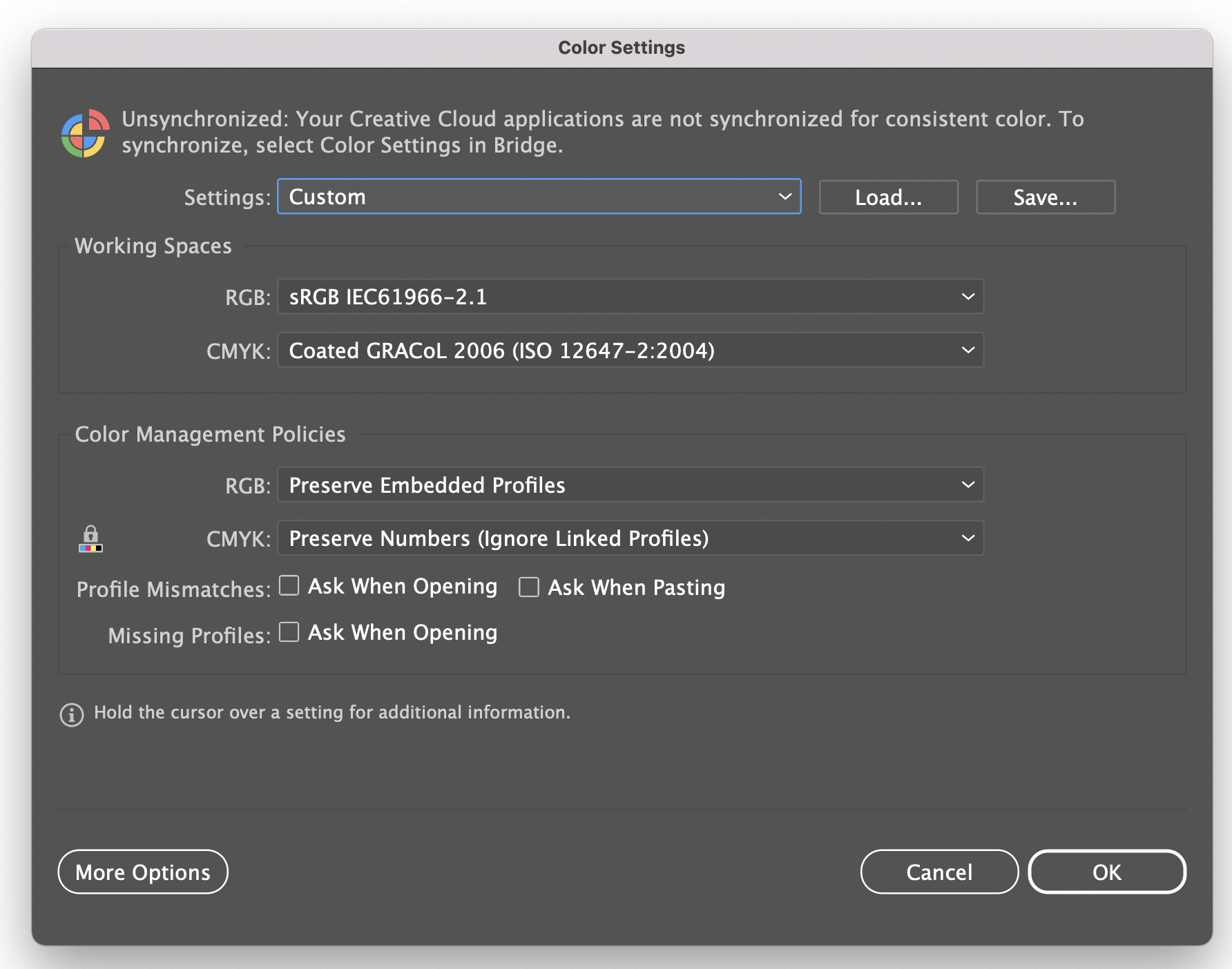 how to retrieve CMYK details from color settings p... - Adobe Product Community - 13700000
