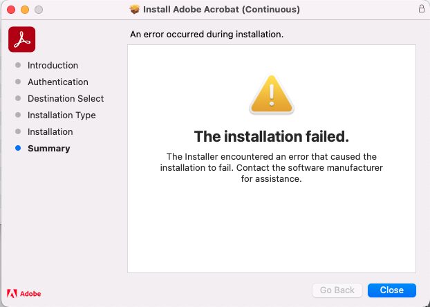 Adobe Acrobat cannot be opened, installation faile... - Adobe Product ...