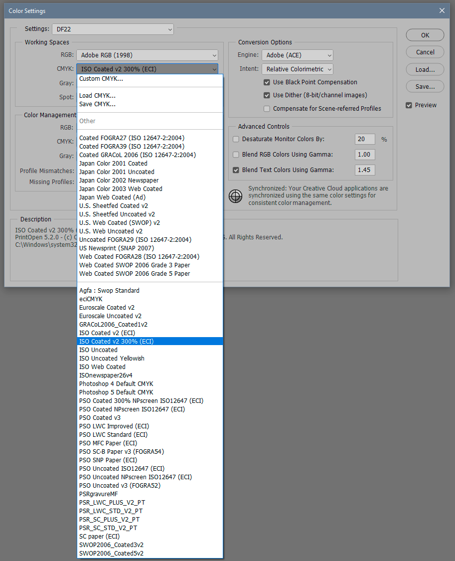 Solved Color Settings And Profiles Are Missing In Photosh Adobe Community 13703407 