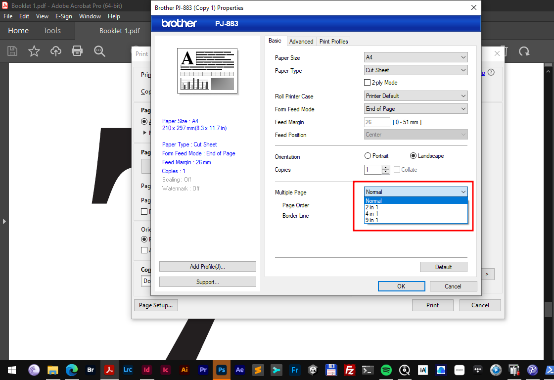 Split A4 page into A7 sections - Adobe Community - 13695569