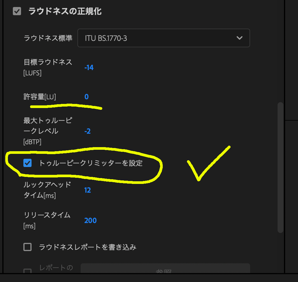 ラウドネスの正規化で白飛びする原因 - Adobe Product Community - 13702760