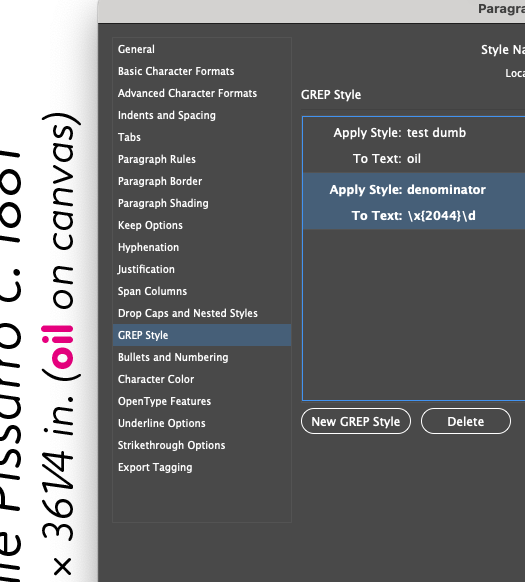 Grep style will only apply the first one (top) - Adobe Community - 13712717