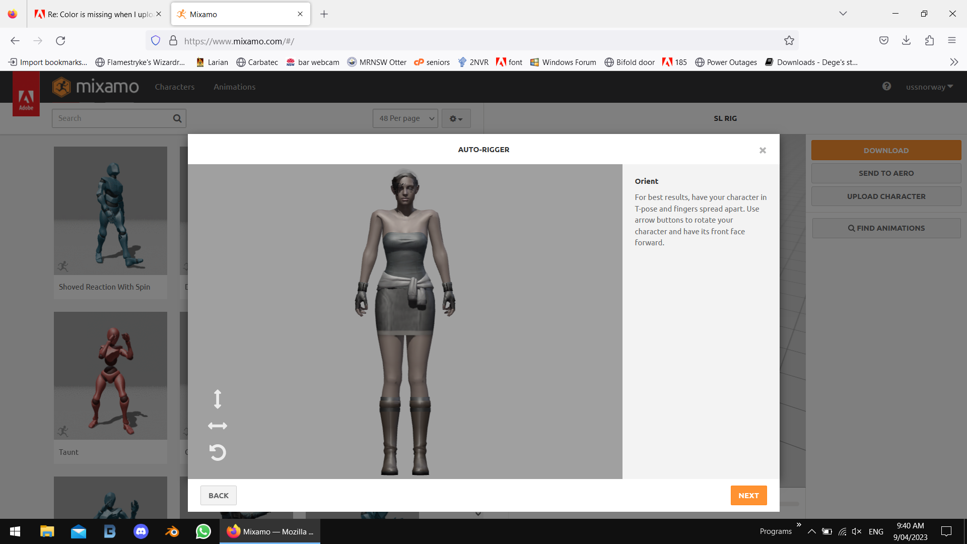 Solved Color Is Missing When I Upload Mixamo Adobe Product Community