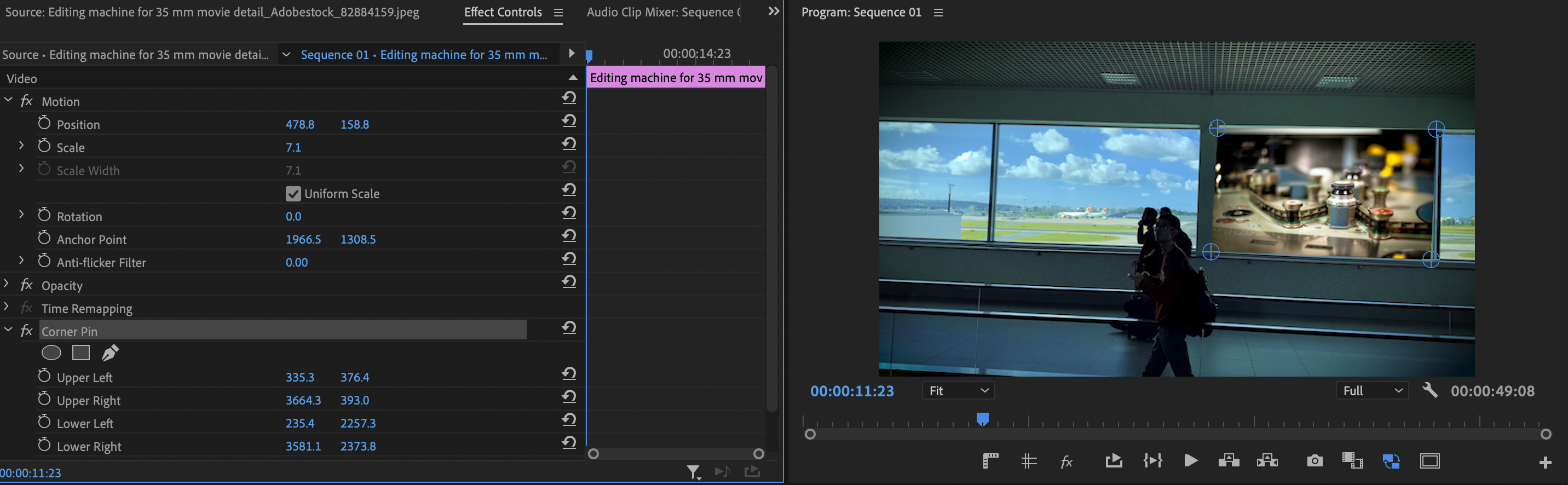 corner pin - Adobe Product Community - 13716975