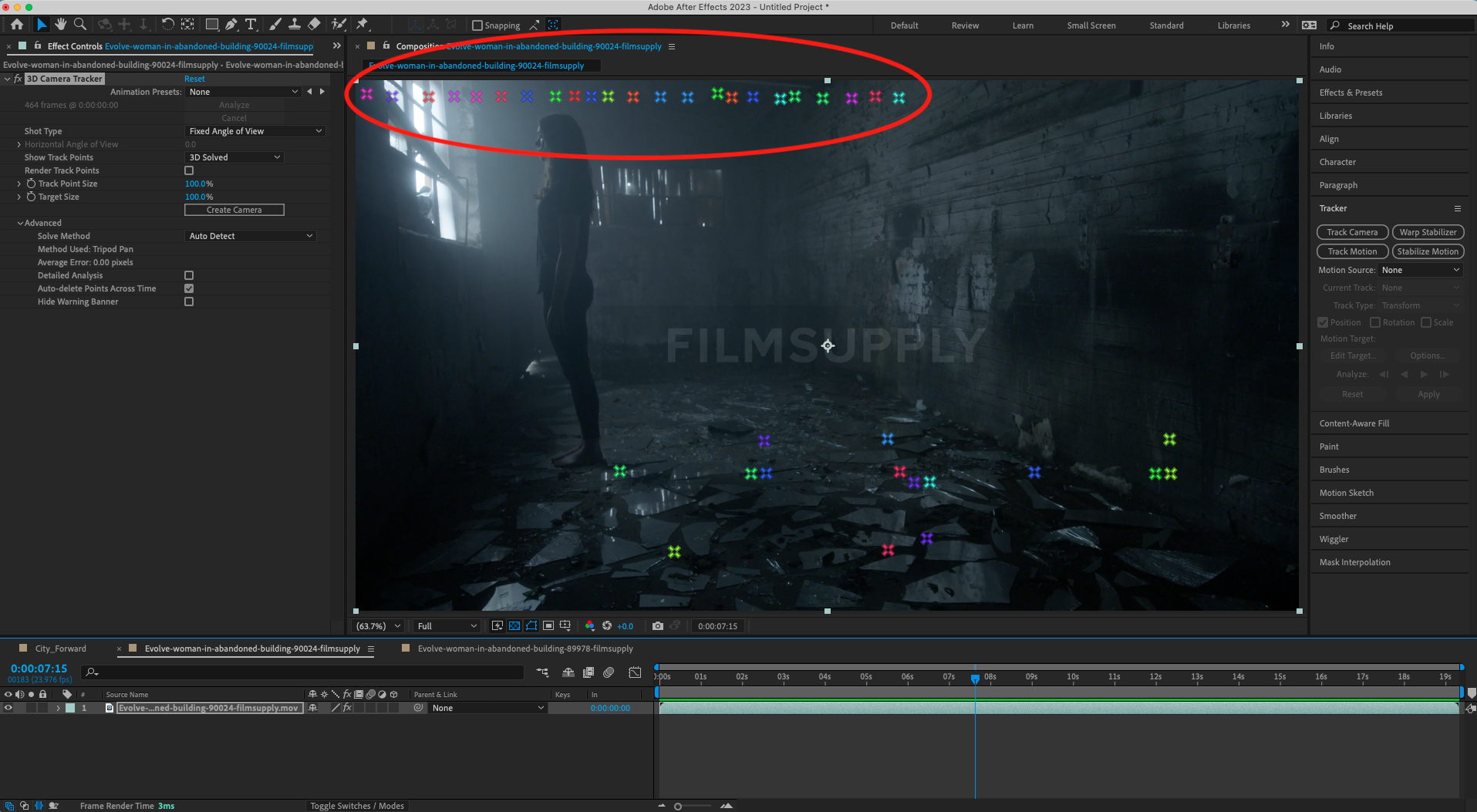 3d camera tracking Ae 23.3 Problem - Adobe Product Community - 13723890