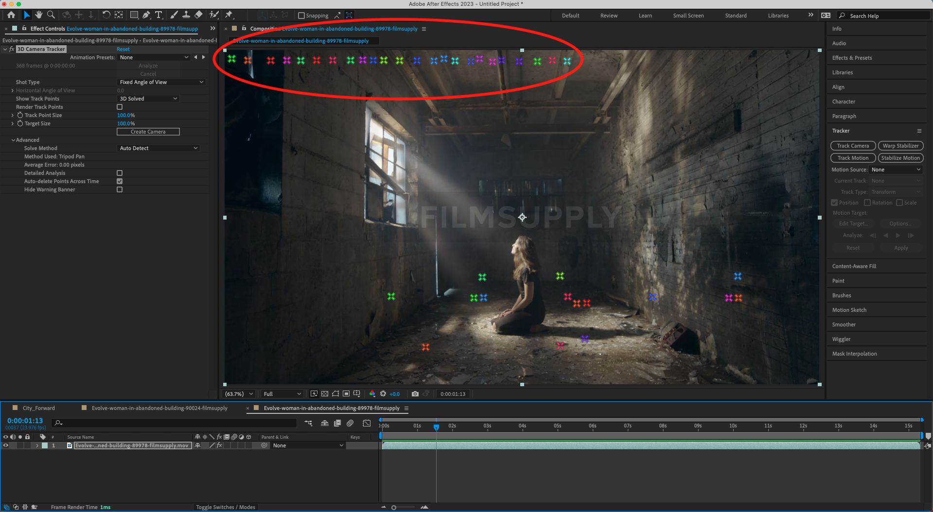 3d camera tracking Ae 23.3 Problem - Adobe Product Community - 13723890