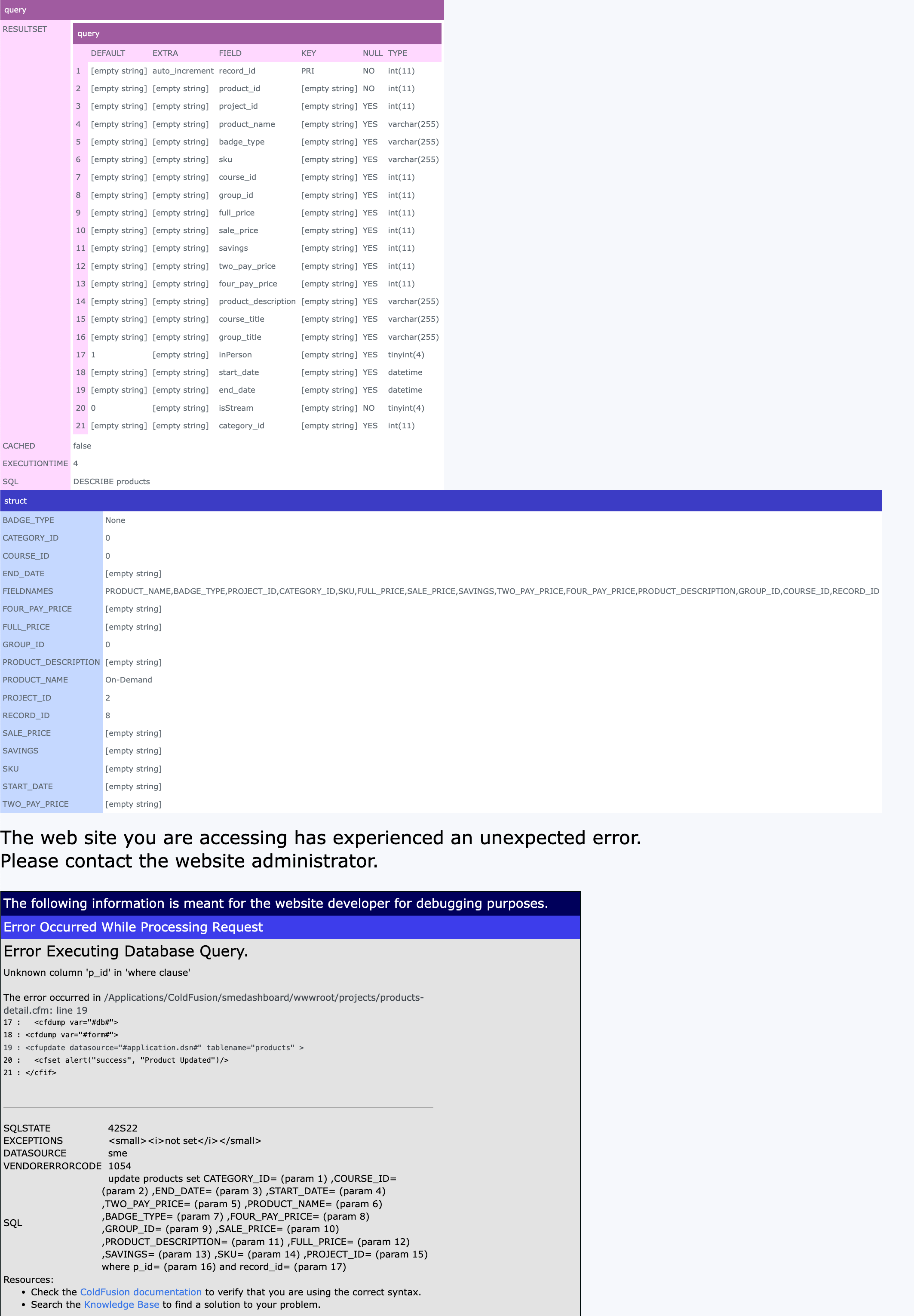 Coldfusion 2021 cfupdate database metadata cache - Adobe Support Community - 13723938
