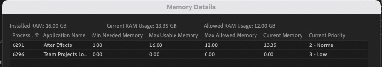Solved: Low memory warning in After Effects 23.0 (2023) - Adobe Product ...