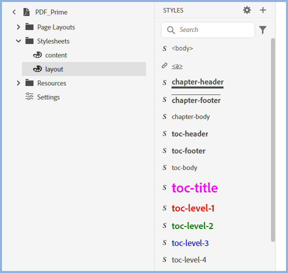 New UI - TOC output in Word not linking to CSS - Adobe Community - 13724174
