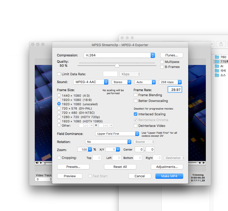 MXF를 mp4로 변환했을 때 duration.. 및 시퀀스 세팅????이 이상합니다 - Adobe Product ...
