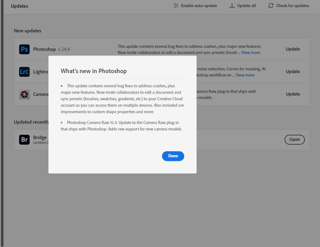 Solved: Photoshop v24.4 update info please? - Adobe Community - 13733466