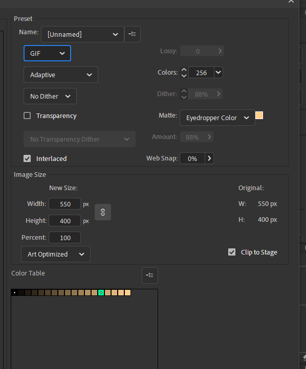 Solved: Exporting GIF - Matte option is disabled. How to e... - Adobe ...