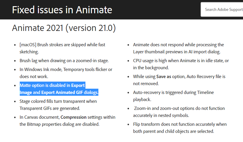 Solved: Exporting GIF - Matte option is disabled. How to e... - Adobe ...