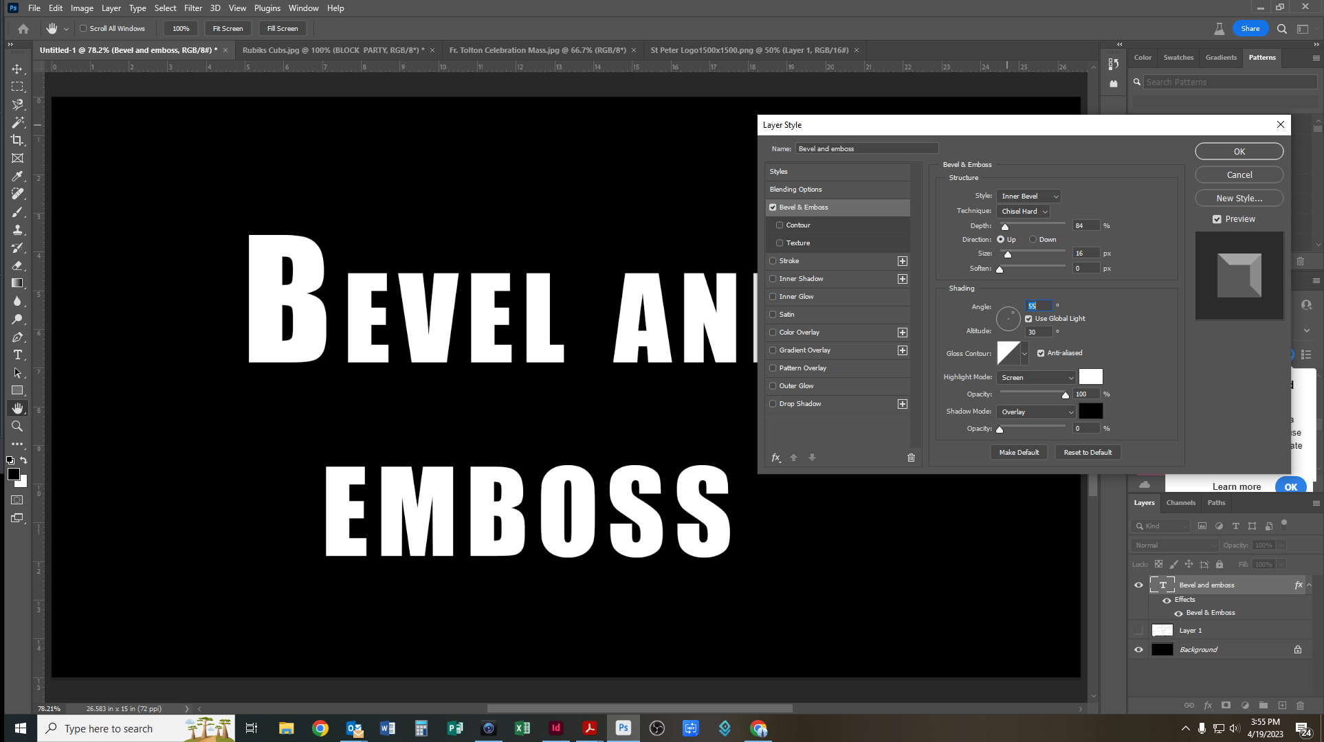 Solved: Inner Bevel does not work on text - Adobe Support Community ...