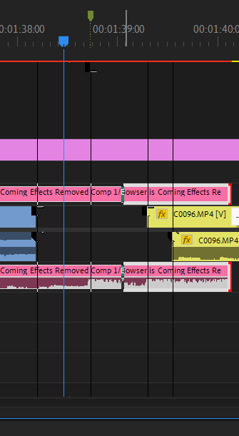Solved: Black Lines in timeline While Editing - Adobe Community - 13756669
