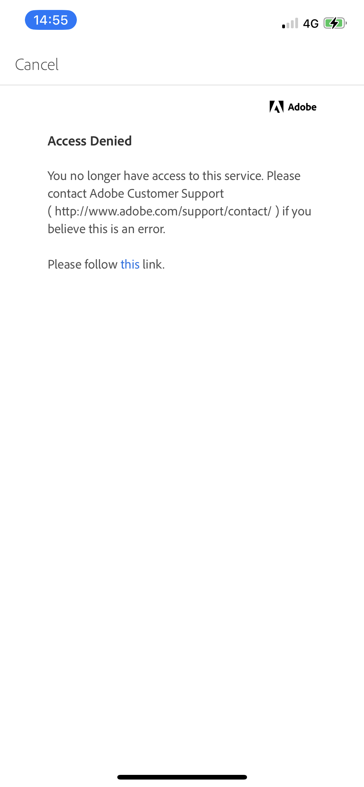 Access denied - Adobe Community - 13757627